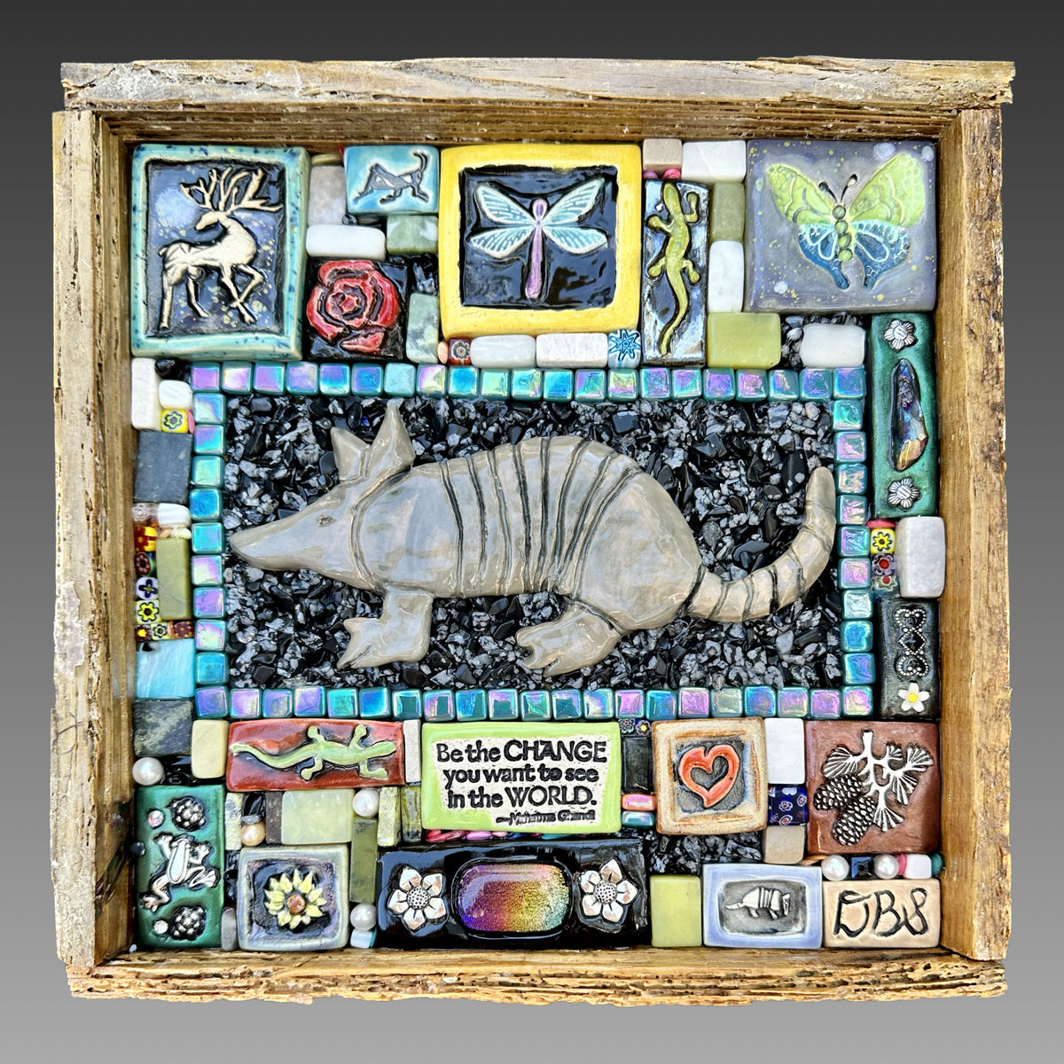 Armadillo Mosaic – Natureheart Clay Creations